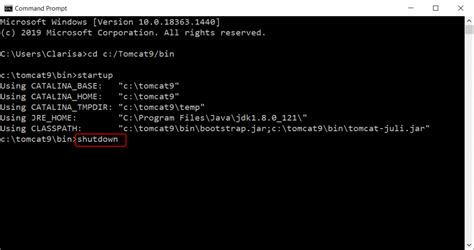 Cómo Iniciar Y Detener Apache Tomcat Desde La Línea De Comandos
