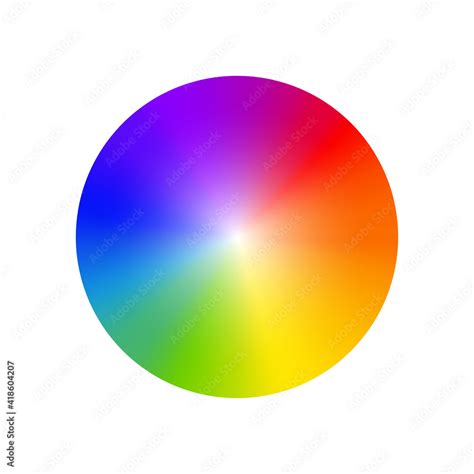 Rgb Color Wheel Spectrum Selector Picker Rgb Palette Logo Color Rainbow Diagram Circle Stock