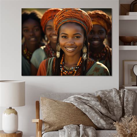 Designart Tribes Xhosa African Portrait I African Tribes Canvas Art