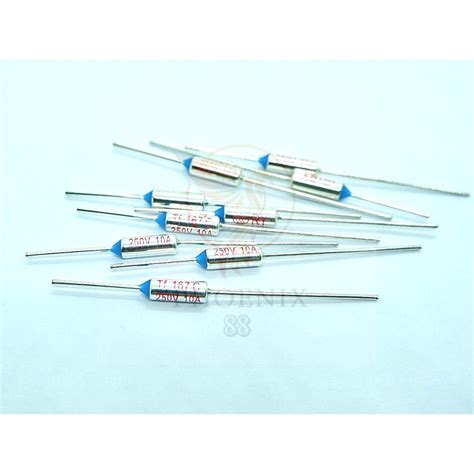 เทอร์โมฟิวส์ หม้อหุงข้าว กระติกน้ำร้อน เตารีด Thermal Fuse 10a 250v มี