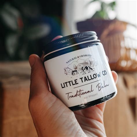 Traditional Whipped 100 Grass Fed Tallow Balm Littletallowco