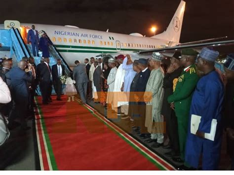 President Tinubu Arrives Nairobi For Au Summit