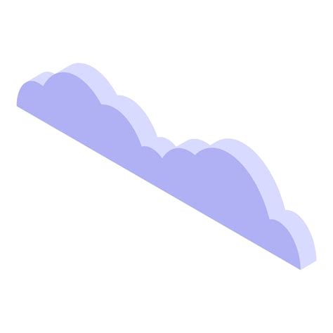 Premium Vector Purple Cloud Row Floating In Isometric Projection