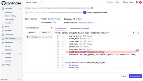how to synchronize database schemas bytebase docs