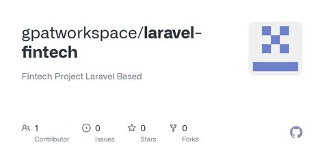 Github Gpatworkspacelaravel Fintech Fintech Project Laravel Based