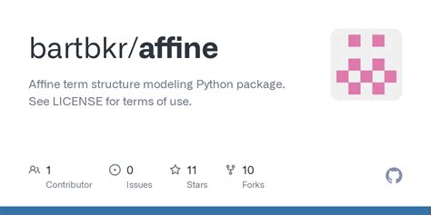 GitHub Bartbkr Affine Affine Term Structure Modeling Python Package See LICENSE For Terms Of