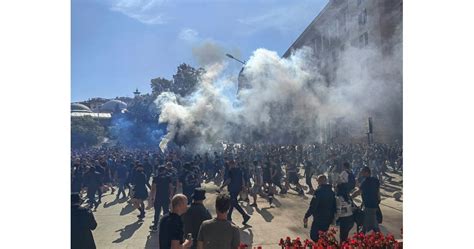 Вижте шествието на Левски и ЦСКА преди вечното дерби София блокирана Галерия