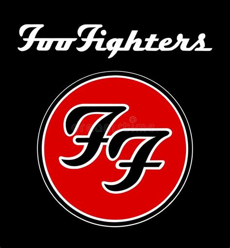 Foo Fighters An American Alternative Rock Band Vector Logo Editorial