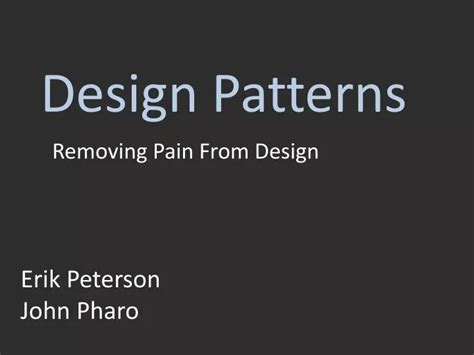 PPT Design Patterns PowerPoint Presentation Free Download ID 2732539
