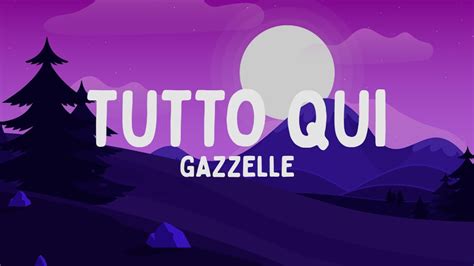 Gazzelle Tutto Qui Testo Lyrics Chords Chordify