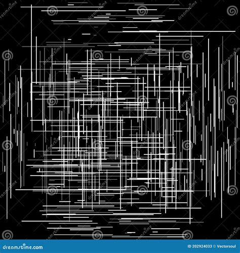 Irregular Random Lines Harsh Texture Abrasion Sketch Sketchy Scribble Lines Stock Vector