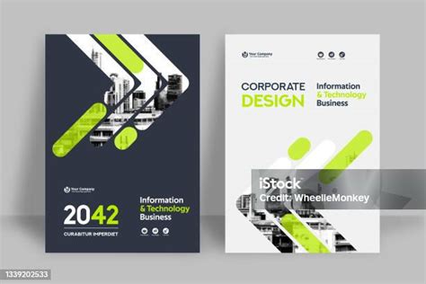 Template Desain Sampul Buku Perusahaan Di A4 Ilustrasi Stok Unduh
