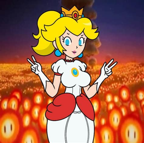 Princess Peach Fire Flower By Ygr64 On Deviantart