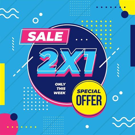Premium Vector 2x1 Promotion Banner
