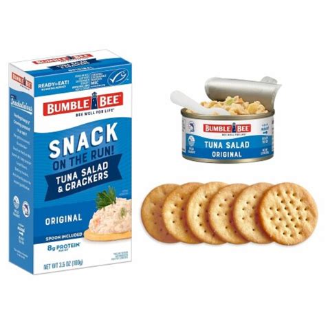 Bumble Bee Snack On The Run Tuna Salad With Crackers Kit Wild Caught
