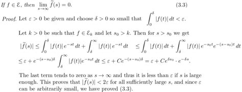 Laplace Transform Explanation Of Why A Certain Integral Inequality Is True Mathematics Stack