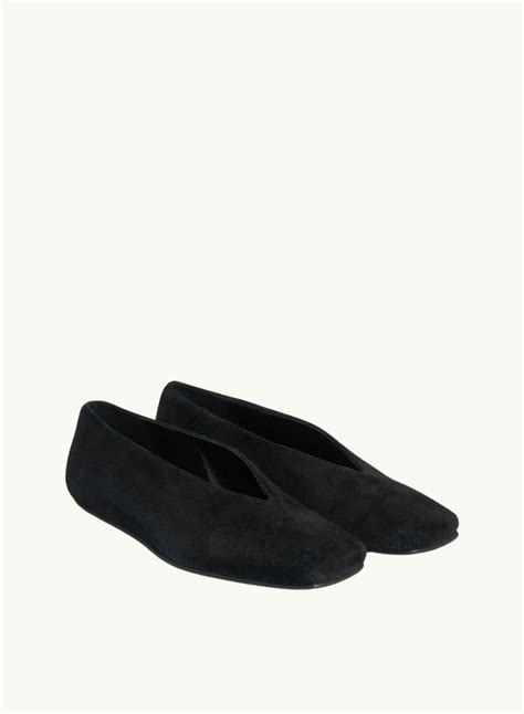 Camilla And Marc Birgitte Ballerina Flat In Black Suede Frolic Girls