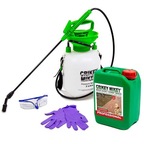Crikey Mikey Professional Outdoor Treatment Wizard 5l Kit For Drives