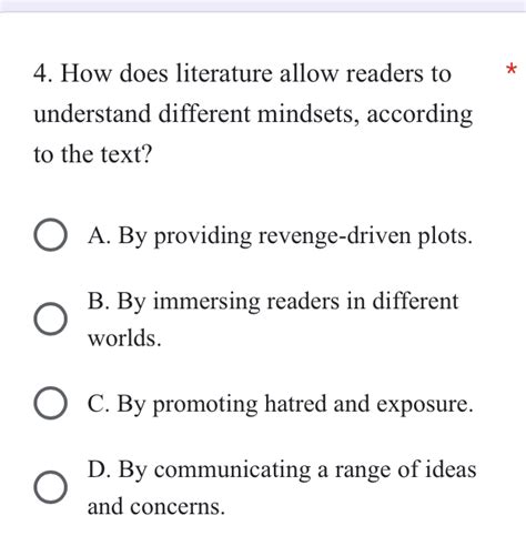 4 How Does Literature Allow Readers To StudyX