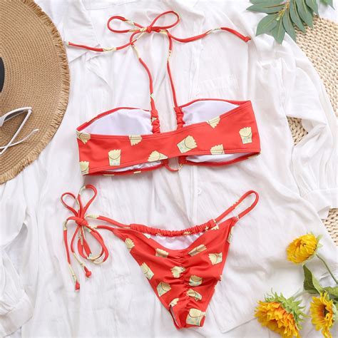Anna Fries Print Bikini Set Luxilace Sexy Intimates Free Shipping