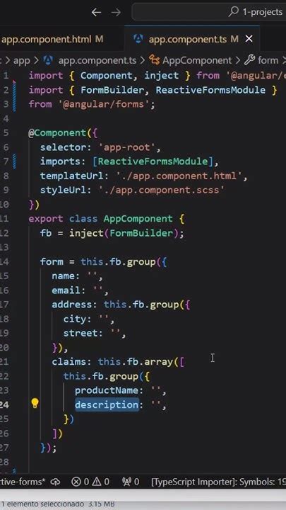 Reactive Forms En Angular V19 Formgroup Formarray Y Formcontrol Youtube