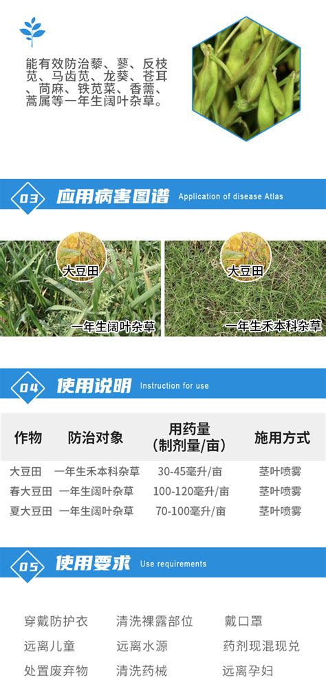 一季闲 精喹禾灵氟磺胺草醚 大豆田苗后专用禾本阔叶双除杂草除草剂 农查查