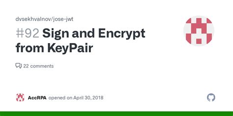 sign and encrypt from keypair · issue 92 · dvsekhvalnov jose jwt · github