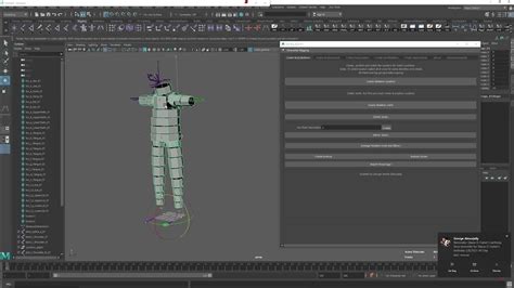 Auto Rig System For Characters In Autodesk Maya Python Script Youtube