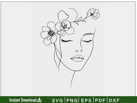 Silhouette Floral Woman Svg Vector File Graphic By Shikharay410