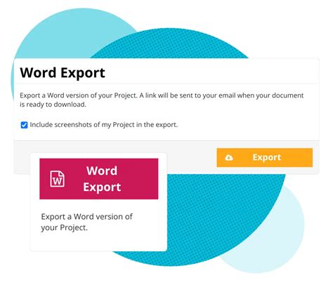 Word Export Features
