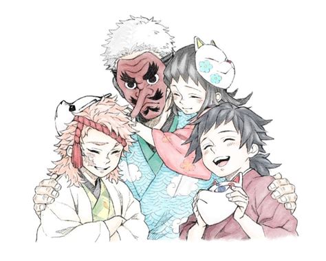 Sabito Makomo Giyu And Urokodaki Sabito And Hashiras Urokodaki