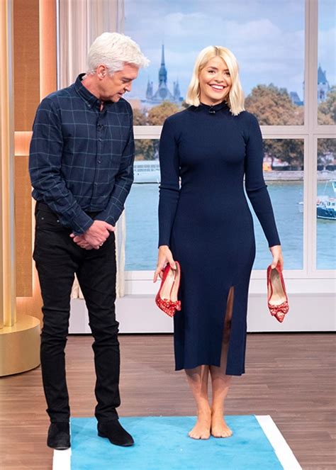 Holly Willoughby Stumbles In Ruby Heels While Skipping Down Yellow