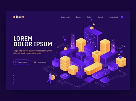 Premium Vector Vector Landing Page Of Isometric Tech Concept Engineer