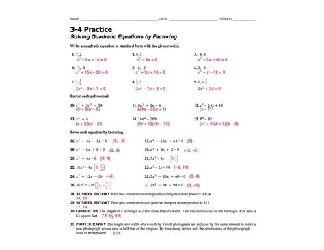 Factoring Quadratic Method Quide Fm12 Unimelb Studocu