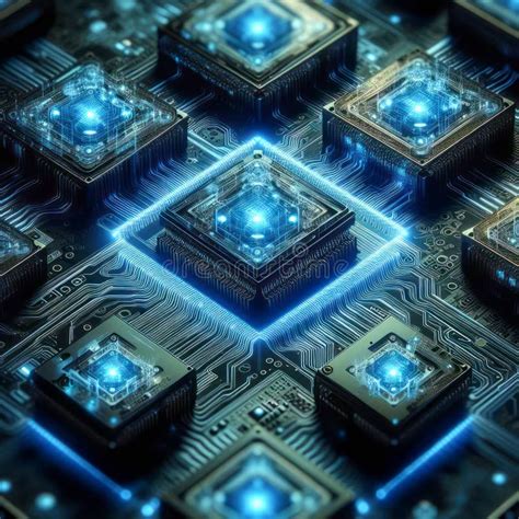 Future Computers Stock Illustration Illustration Of Nanotechnology 342636645