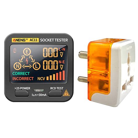 Premium Electric Socket Tester With 3 Pin Plug Material Plastic At