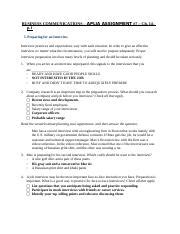 Aplia Assignment 7 Chapter 14 Section 1 Docx BUSINESS COMMUNICATIONS APLIA ASSIGNMENT 7