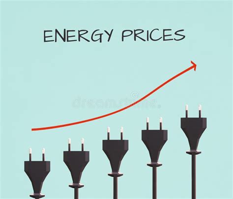 Illustration Of Power Plugs Increasing Prices For Electricity
