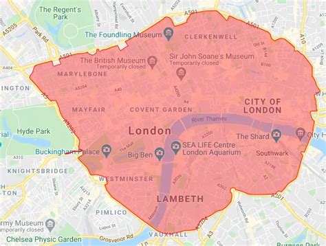 Ulez Map Ultra Low Emissions Zone Map Hot Sex Picture