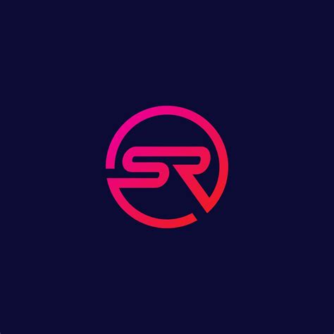 Sr Logo Initials Design