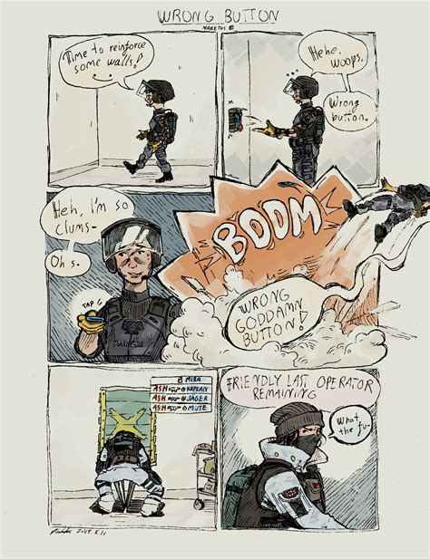Wrong Button Comic By Me Rrainbow6