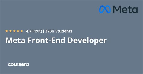 Free Trial Online Course Meta Front End Developer Coursesity