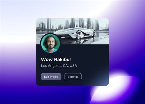 profile card ui figma
