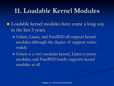 Drivers And The Kernel Chapter Ppt Download