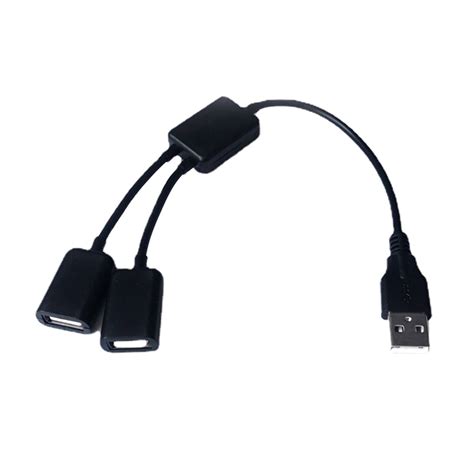 UNTERING USB Splitter Y Cable USB Male To Female Extension Cord Connector Double USB Port