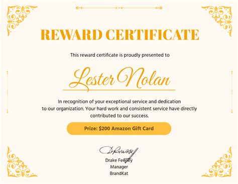 Free Printable Reward Templates To Customize Online