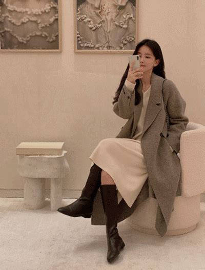 1천장돌파 앙고라5 자체제작 Premium 셀린드 헤링본 핸드메이드 테일러 코트 에이블리