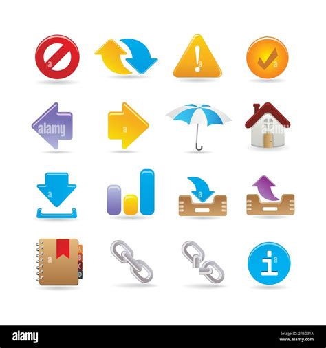 Universal Icon Set Stock Vector Image And Art Alamy
