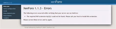 Khắc Phục Lỗi Thiếu Phần Mở Rộng Mysqli Khi Cài đặt Diễn đàn Xenforo Chia Sẻ Kinh Nghiệm Lập