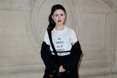 Kristina Bazan Attending Christian Dior Haute Editorial Stock Photo